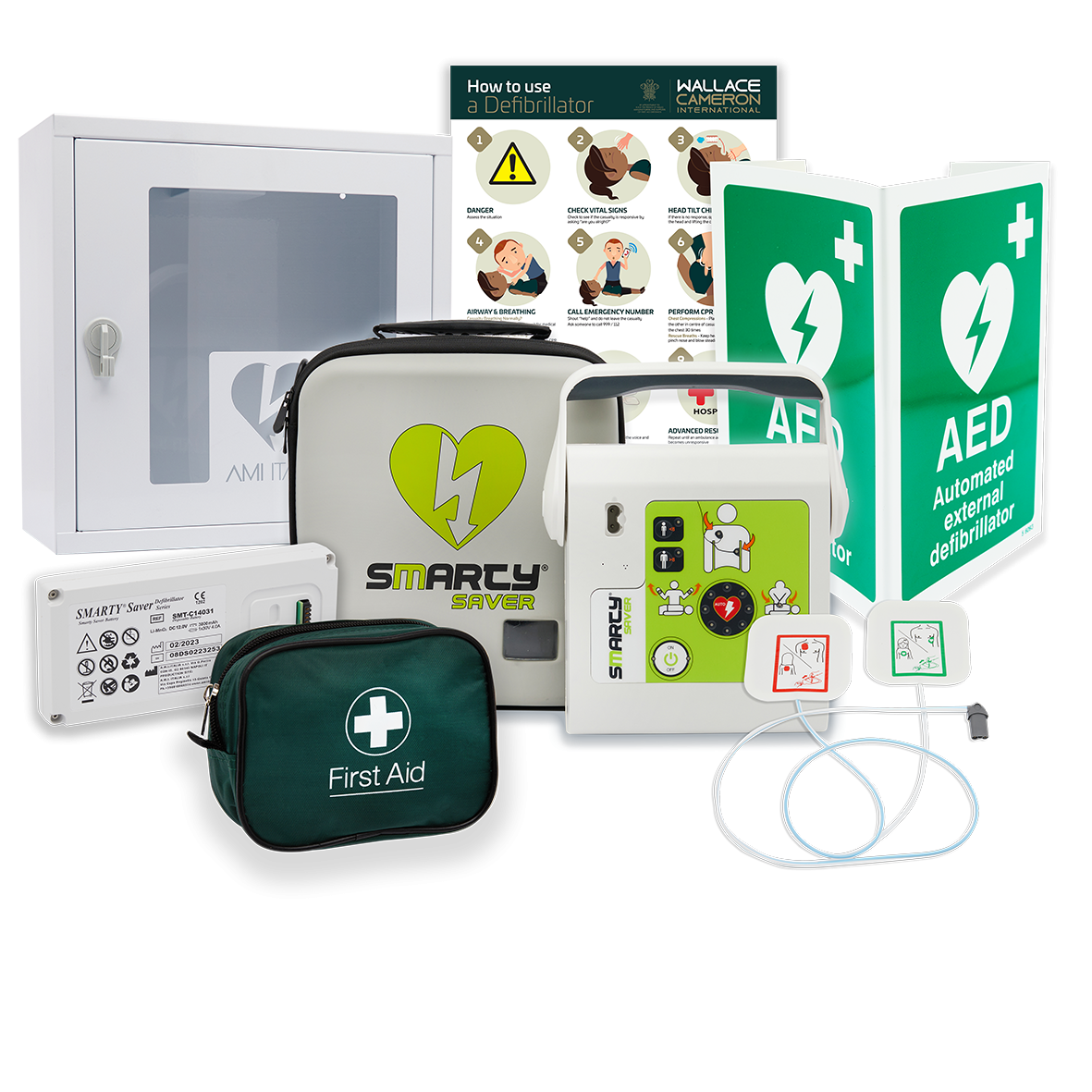 Smart Package 4: Smarty Starter Kit F2F Fully-Auto Defibrillator with ...